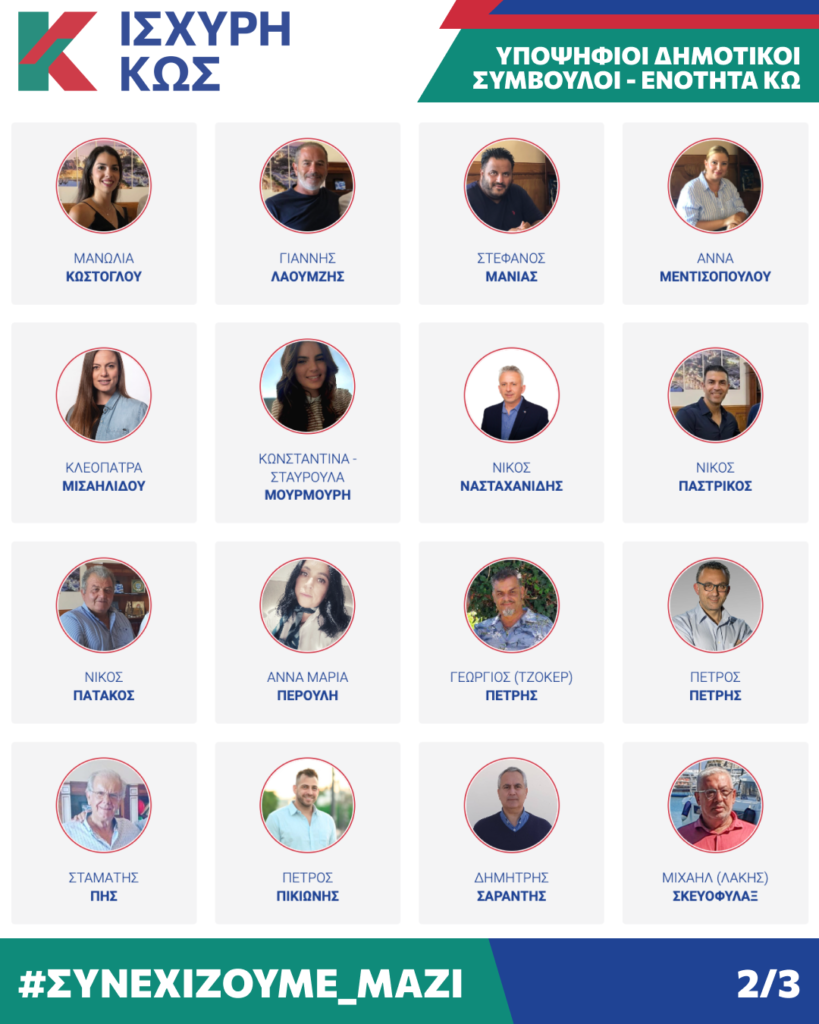 Οι υποψήφιοι Δημοτικοί Σύμβουλοι της "Ισχυρή Κως" στη Δ.Ε. Κω - Radio ...